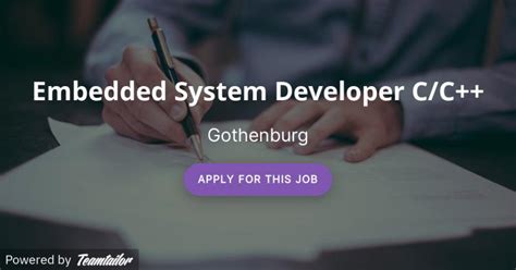 Hr Scandinavian Tech On Linkedin Embedded System Developer Cc