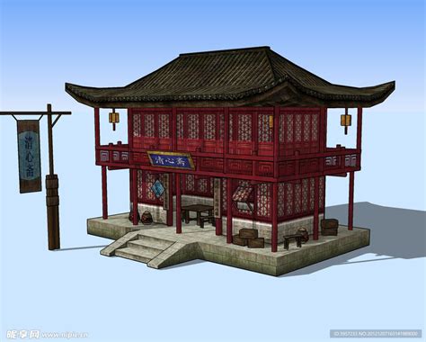 古代酒楼3d模型设计图其他模型3d设计设计图库昵图网