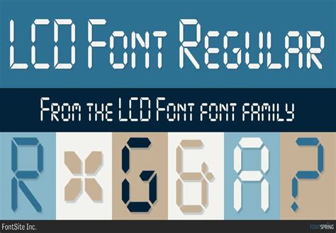 LCD Font UpFonts