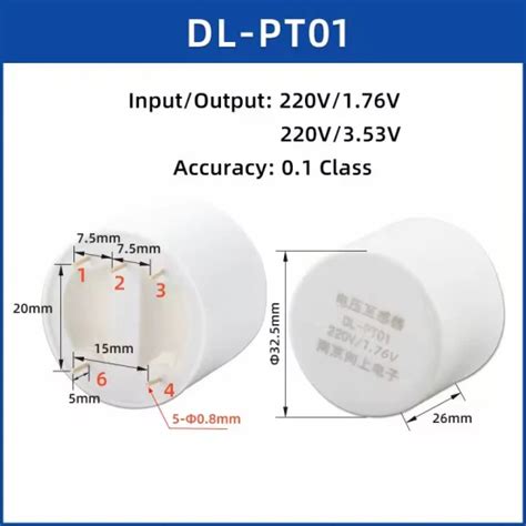 Dl PT V V V V PCB Mounted Direct Voltage Input Output Voltage Transformer