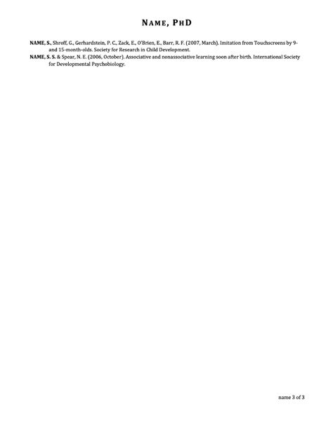 Page Postdoc CV Template TempaHive