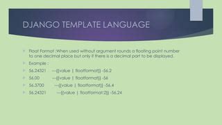 Steps For Template In Django For Project PPT