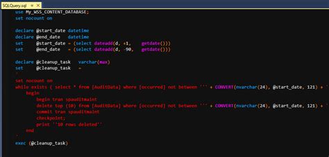 GitHub Mikesdatawork Create SQL Cleanup Task For Sharepoint AuditData