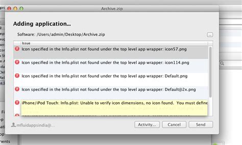 Icon Error While Updating App To Appstore Iphone Stack Overflow