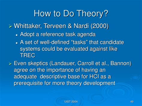 PPT Theory Driven Design In HCI PowerPoint Presentation Free Download ID
