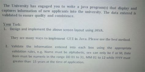 Write A Validation Program That Accepts Input From