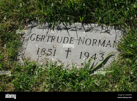 Los Angeles California Usa 29th April 2023 Actress Gertrude Norman