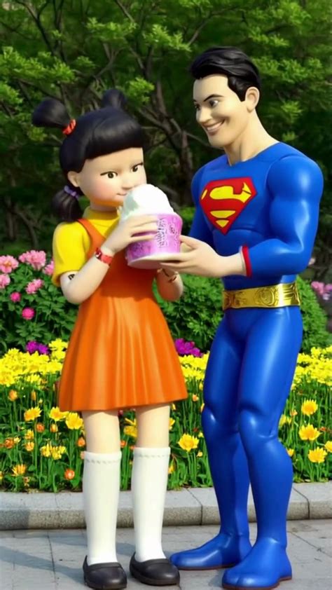 Why Is Candy Falling Squid Game Girl Doll Gta V Superman Squidgame