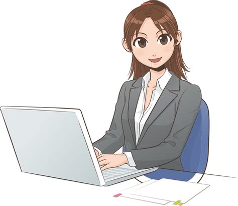 Female Computer User 4 Openclipart