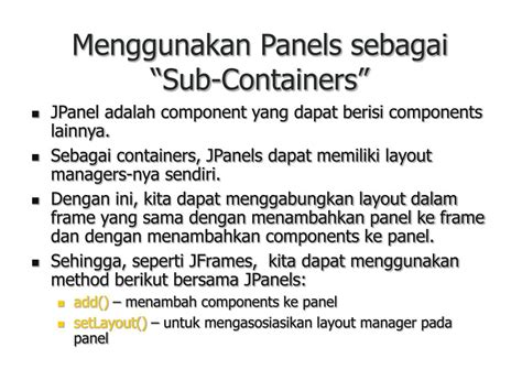 Ppt Pengantar Gui Frames Simple Components Dan Layouts Powerpoint Presentation Id 3552909