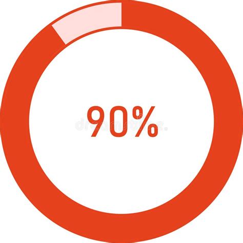 Circle Shape Progress Indicator Icons Set With 10 Steps Collection Of