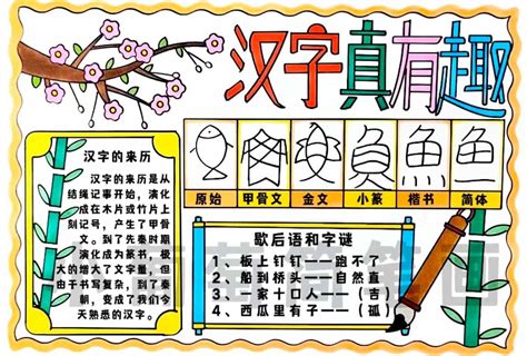 汉字真有趣手抄报36分钟完成过程视频简单（精选13张） 手抄报图片大全