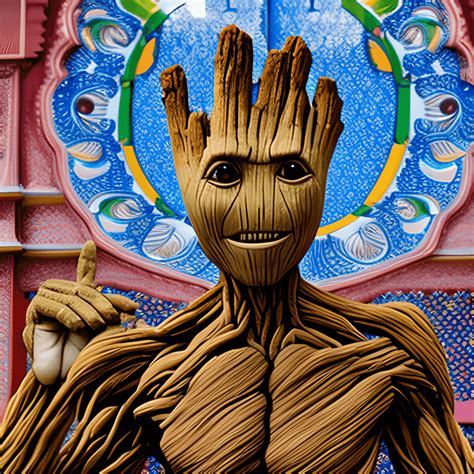 Groot In Jaipur Digital Graphic · Creative Fabrica