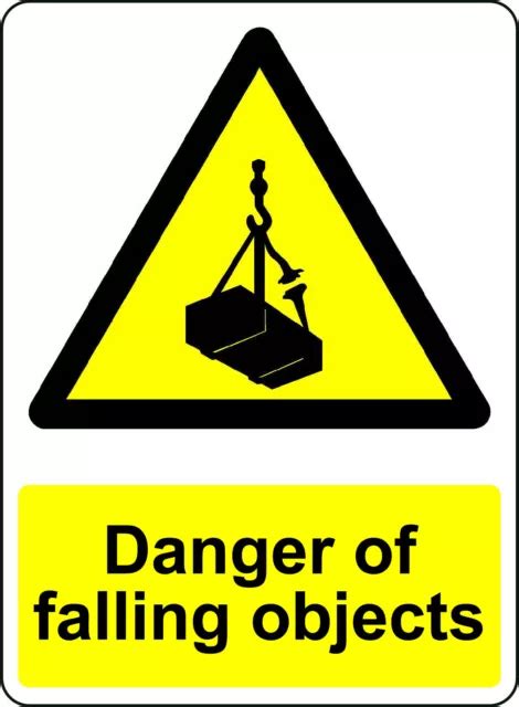 Warning Danger Of Falling Objects Osha Decal Safety Sign Sticker Usa Made Phone Decal Water