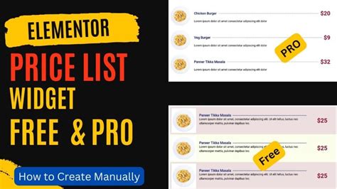 Elementor Price List Widget Step By Step Guide To Use