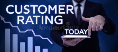 Text Showing Inspiration Customer Rating Business Concept Gauge The Customer Satisfaction With