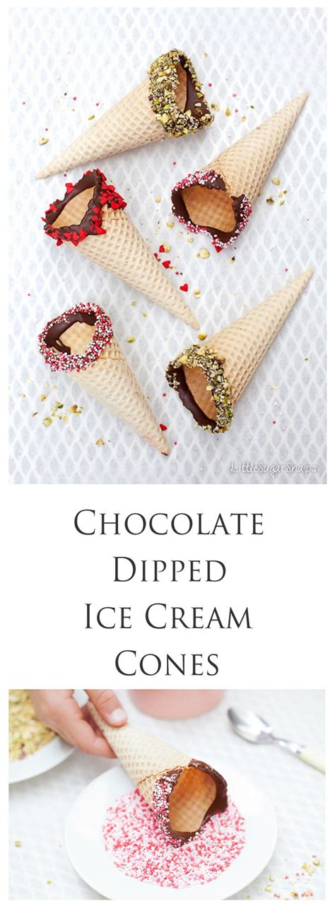 Chocolate Dipped Ice Cream Cones Littlesugarsnaps Chocolate Dip For