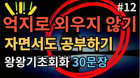 12 억지로 외우지 않는 영어문장 자면서도 하는 영어공부 왕왕기초 생활영어 30문장 2시간 재생 Youtube