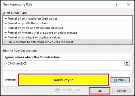 Excel Formula To Compare Two Cells In Different Sheets 3 Examples