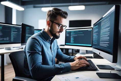 Premium Photo Developing Programming And Coding Technologies Website