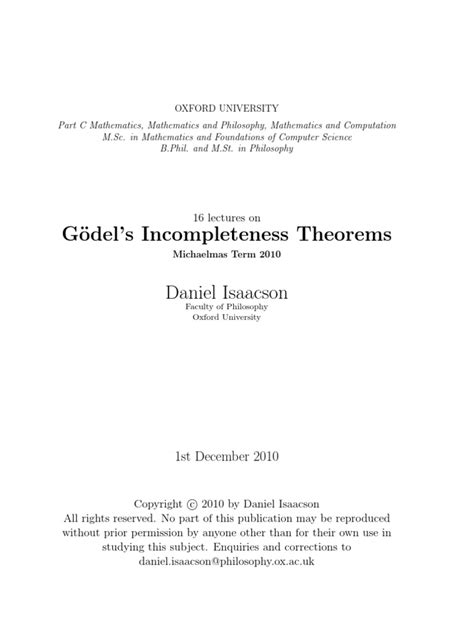 incompleteness theorems mt 2010 pdf first order logic theorem