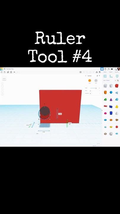 Tinkercad Tips Ruler Tool 4 Tinkercad Caddesign 3dprintable 3dprinting Youtube
