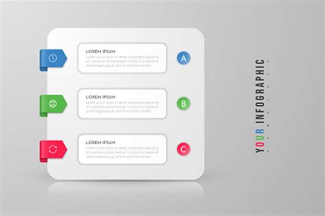 3가지 옵션 단계 또는 프로세스가 있는 인포그래픽 컨셉 디자인 워크플로 레이아웃 연례 보고서 흐름 차트 다이어그램 프레젠테이션