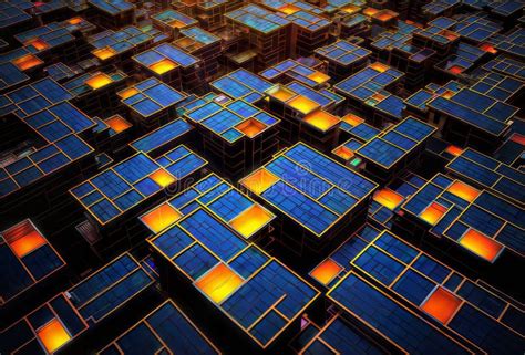3d Rendering Of Abstract Technology Background With Solar Cells High Resolution Generative Ai