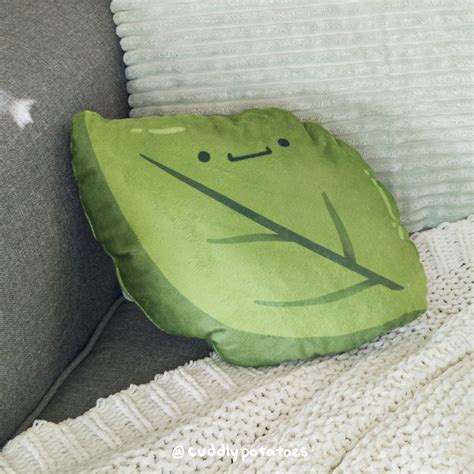 Leaf Plush Pillow Cuddly Potatoes