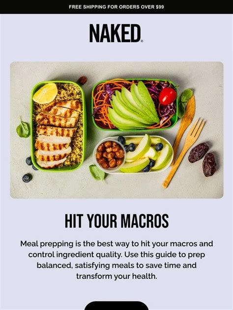 Naked Nutrition Can Meal Prepping Unlock Your Fitness Goals Milled