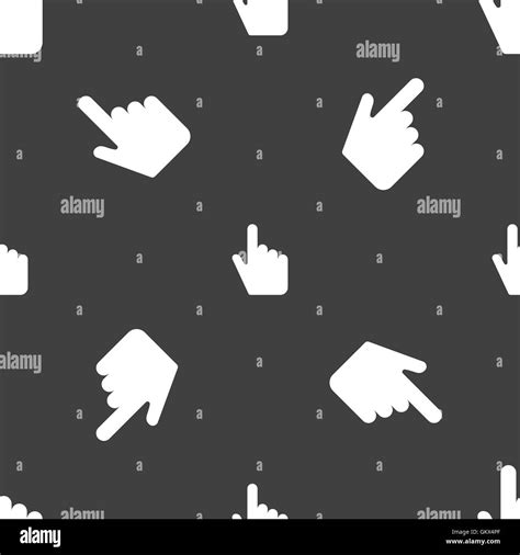 Hand On Mouse Of Computer Stock Vector Images Alamy