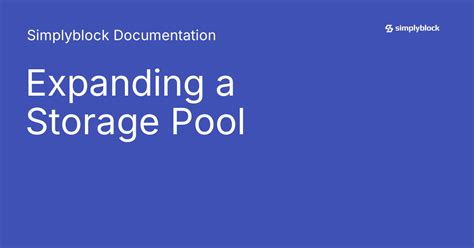 Expanding A Storage Pool Simplyblock Documentation