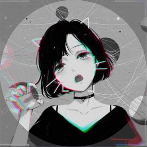 افتار انمي ابيض واسود