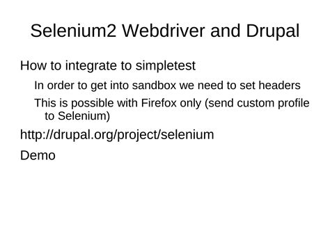 Automated Ui Testing With Selenium Ppt