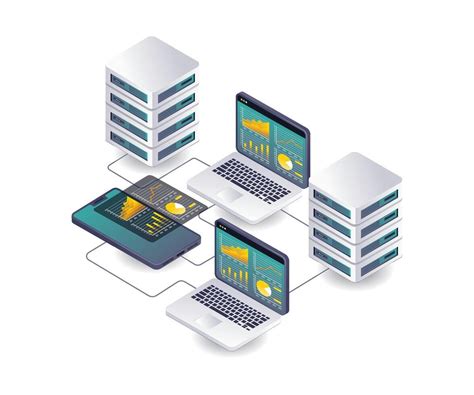 Analysis Data On Cloud Server Hosting Technology 47546726 Vector Art At Vecteezy