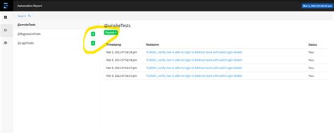 incorrect scenario count for tags and categories is displayed · issue
