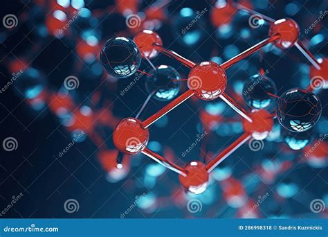 3d Render Abstract Molecular Structure Stock Illustration Illustration Of Cell Biology 286998318