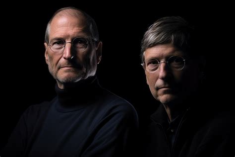 Steve Jobs And Bill Gates Shaking Hands
