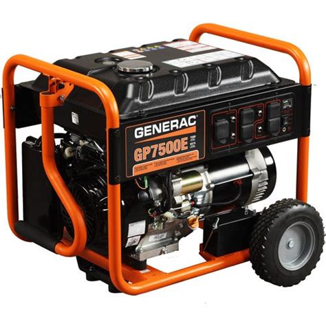 Generac Gp Series 7500e Portable Generator Stripes And More