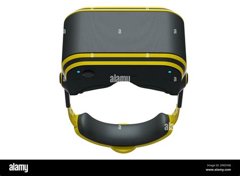 Virtual Yellow Reality Glasses Isolated On White Background 3d