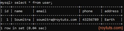 Database Connection Example In Php And Mysql Roy Tutorials