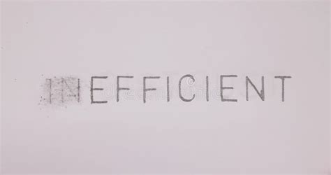 Inefficient Word Improve Stock Image Image Of Management 316214825