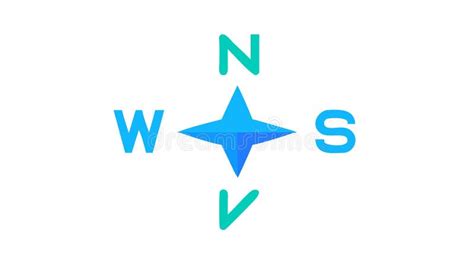 Classic Compass Rose Navigation Symbol Direction And Travel Graphic