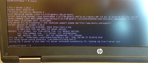 Help Startx Not Working Linux Mint 18 3 Sylvia HP Laptop R Linux4noobs