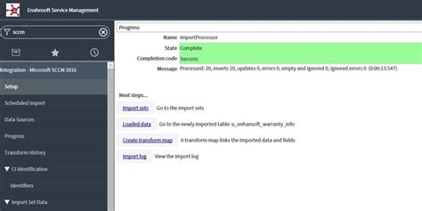 Import Custom SCCM Data In ServiceNow Recast Software