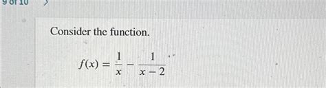 Consider The Function F X X X Chegg Com