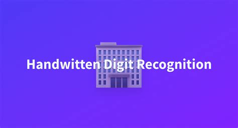 Handwitten Digit Recognition A Hugging Face Space By Anshini