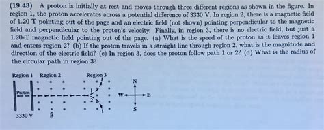 Solved A Proton Is Initially At Rest And Moves Chegg