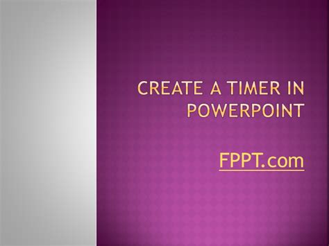 Timer Clock PowerPoint Template PowerPoint Presentation PPT