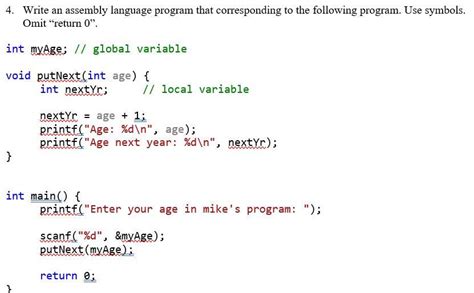 Convert This C Program Into Pep 9 Assembly Language Chegg